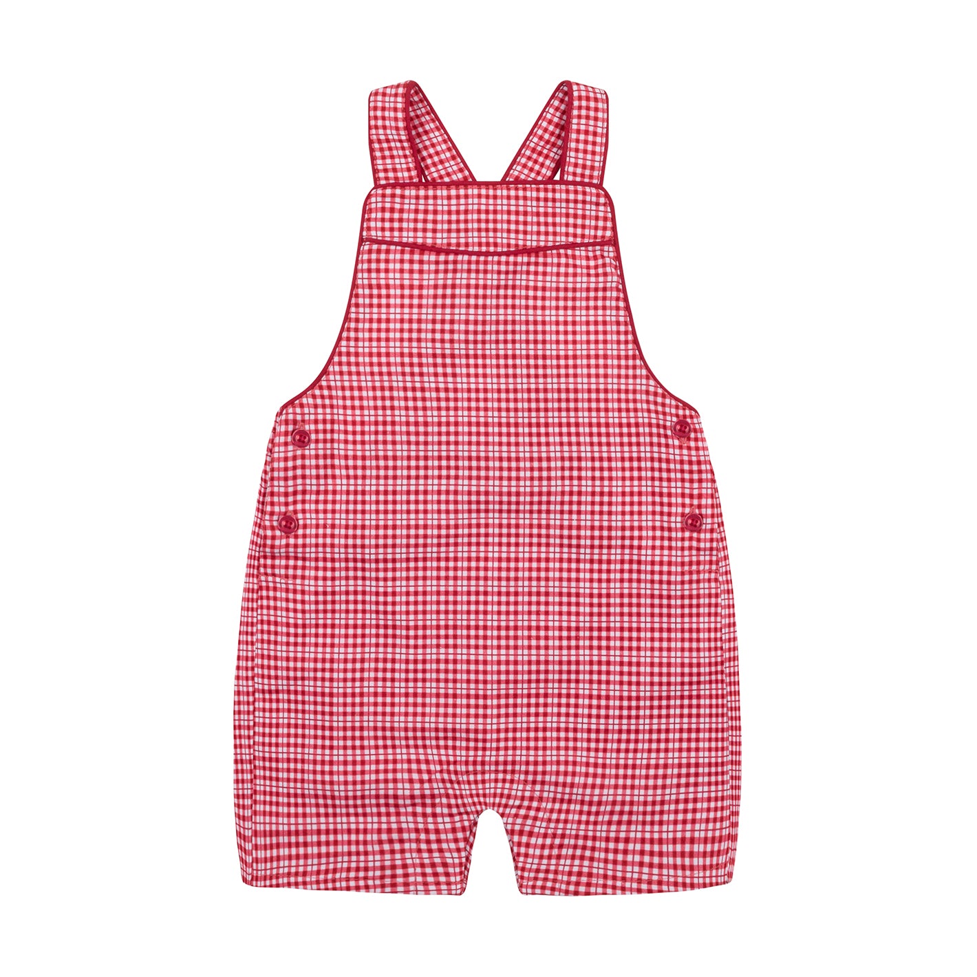 Malibu Gingham Short Overall – The Little Being